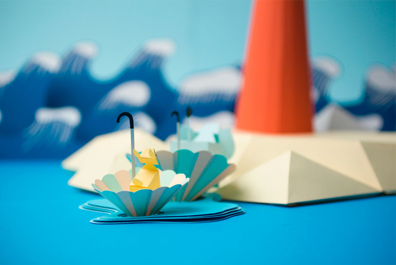 Geniales trabajos con papel. Diseño en Papel.
